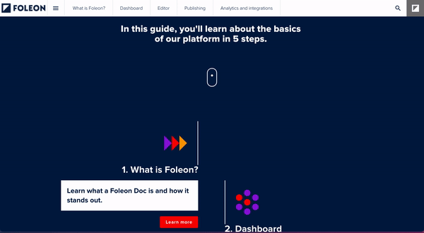 Design your Doc with easy navigation
