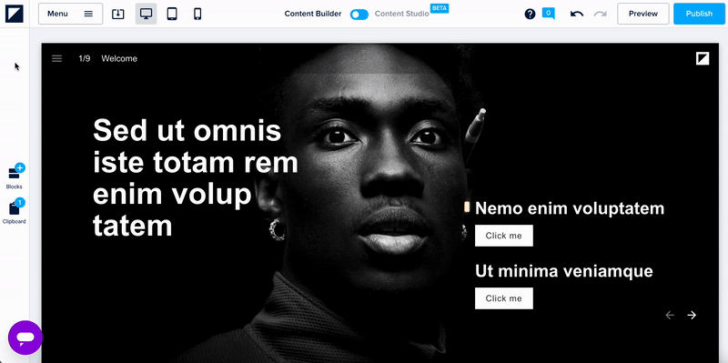 Working with the Content Builder