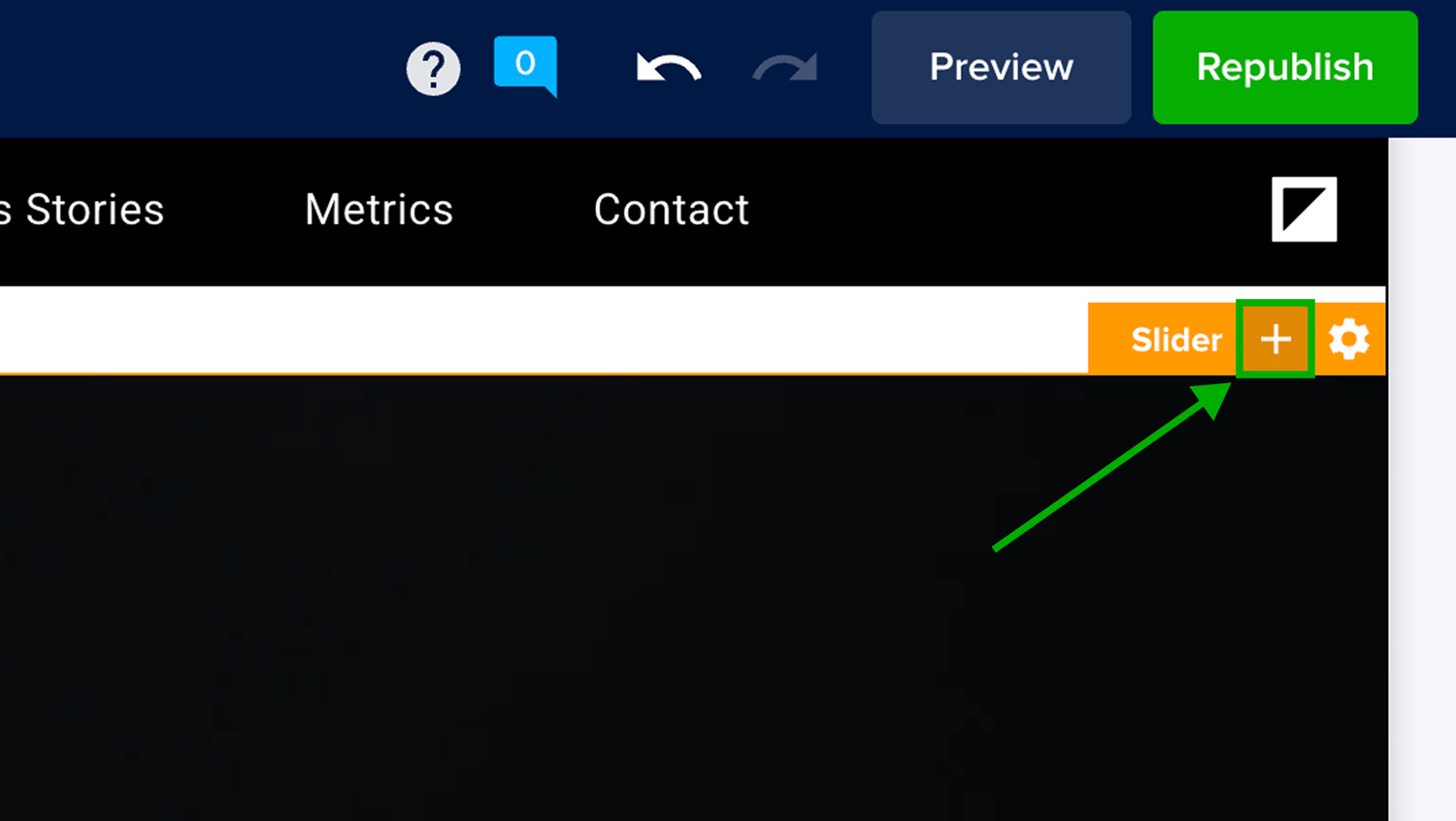 All about the slider widget