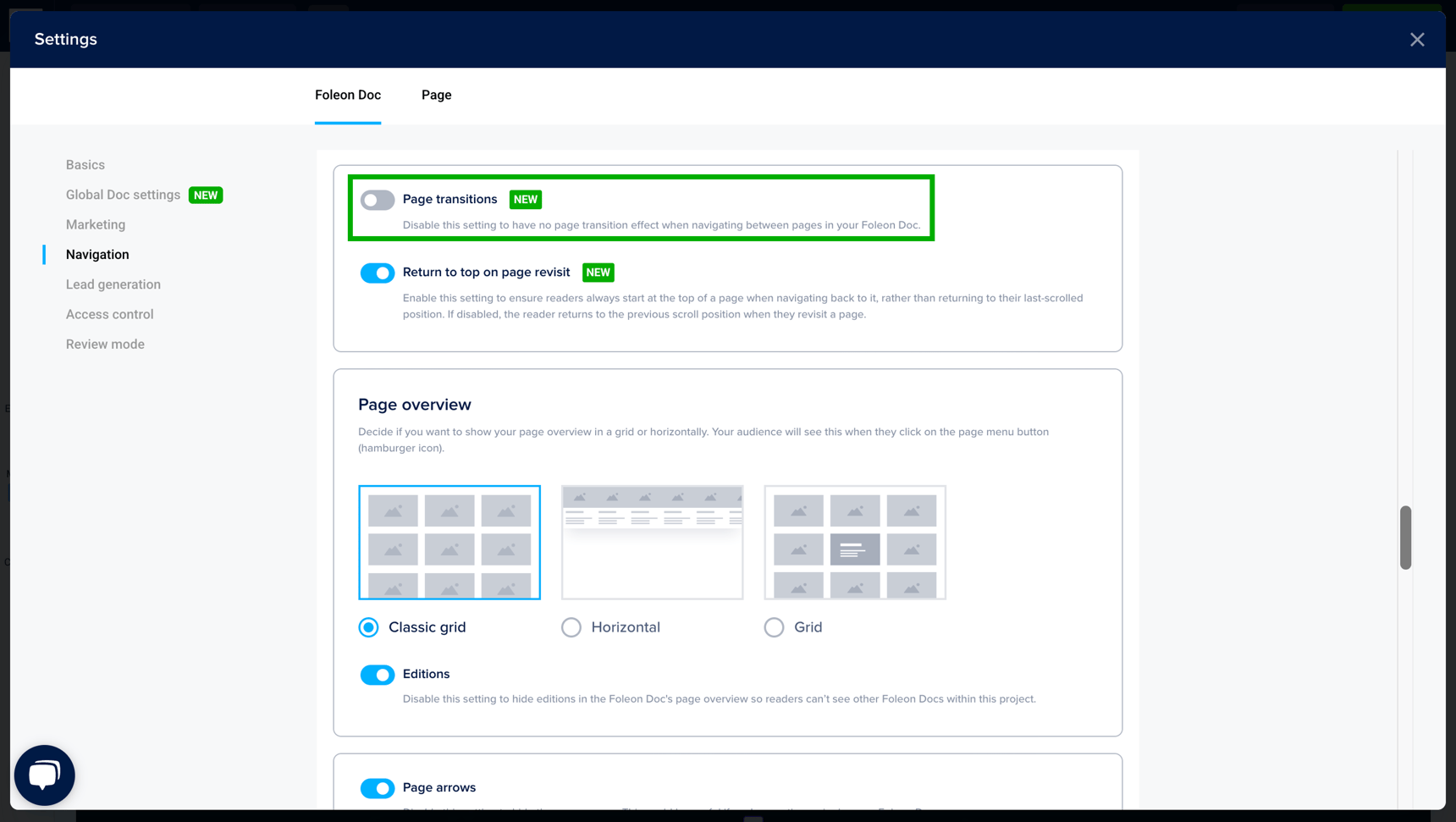 All about page transitions