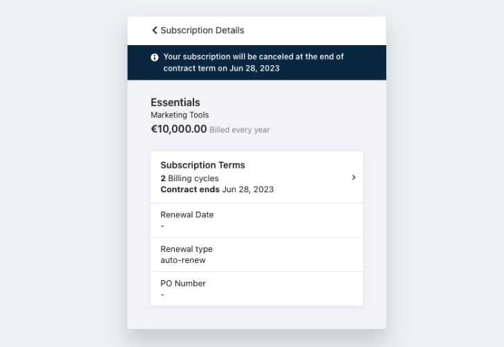 How to manage your subscription