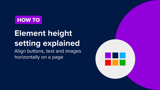 Align elements horizontally with height