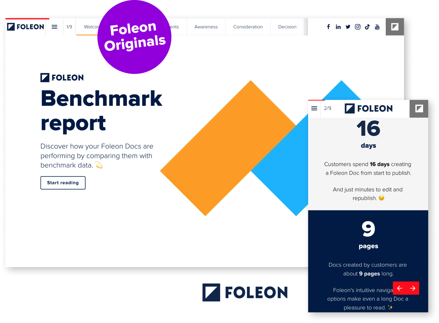 Foleon benchmark report example – Foleon