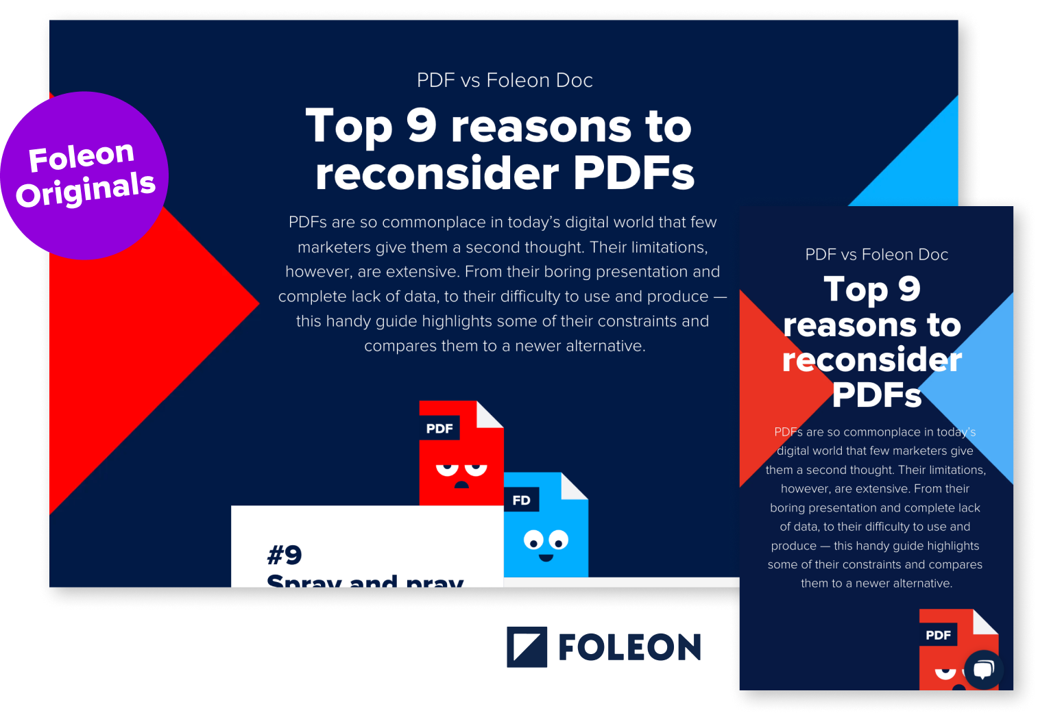 Foleon landing page Example (pdf vs fd) – Foleon