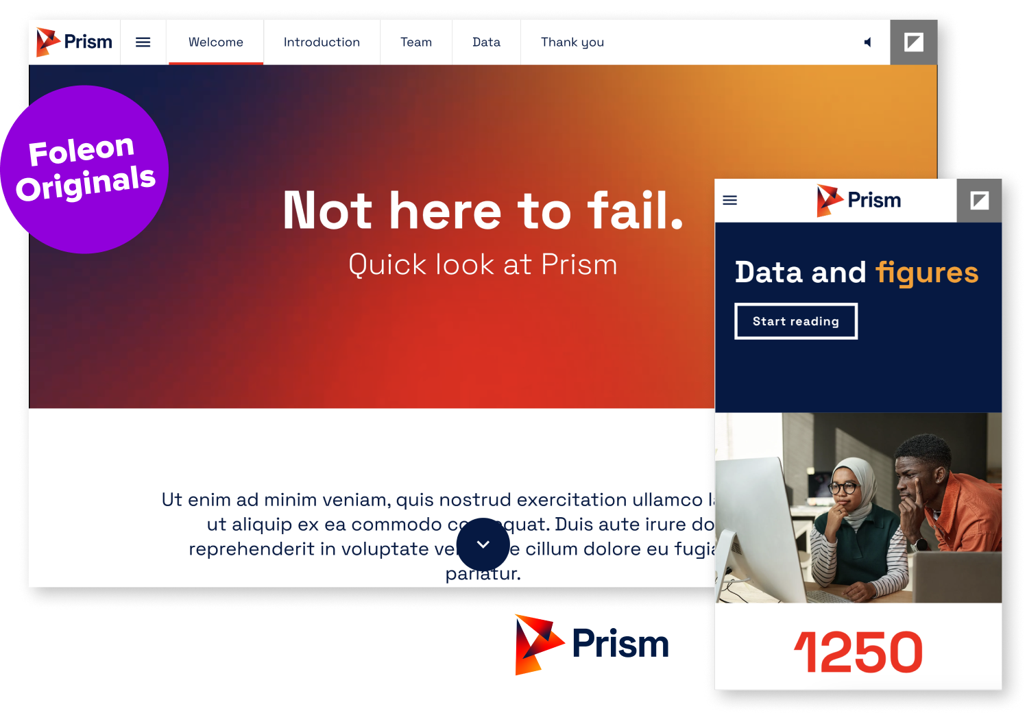 Prism microsite example – Foleon
