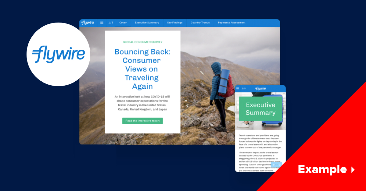 Flywire Digital Report Example – Foleon