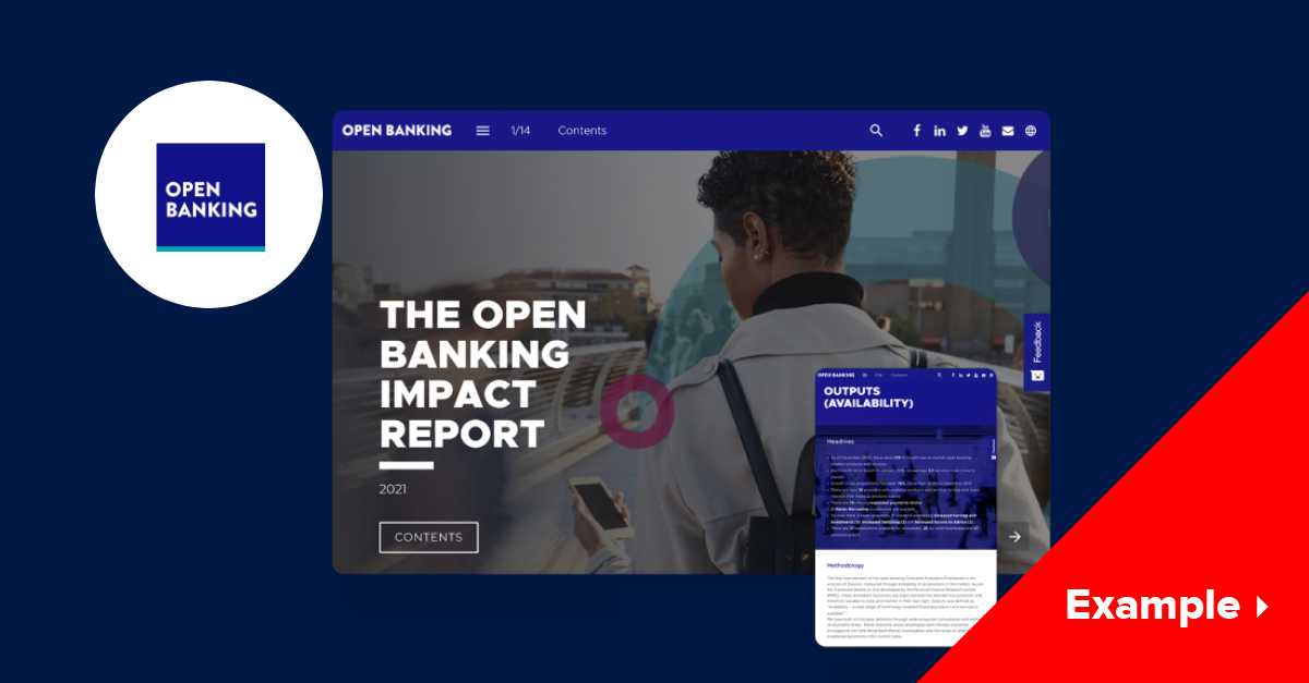Open Banking Impact Report Example – Foleon