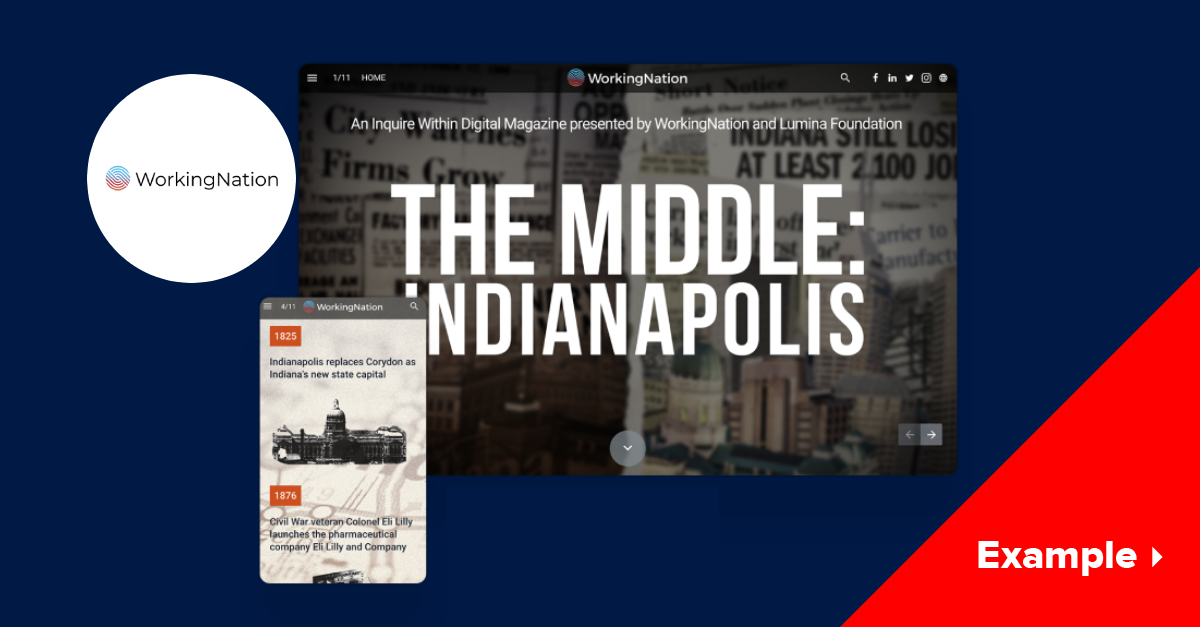 WorkingNation Digital Report Example – Foleon